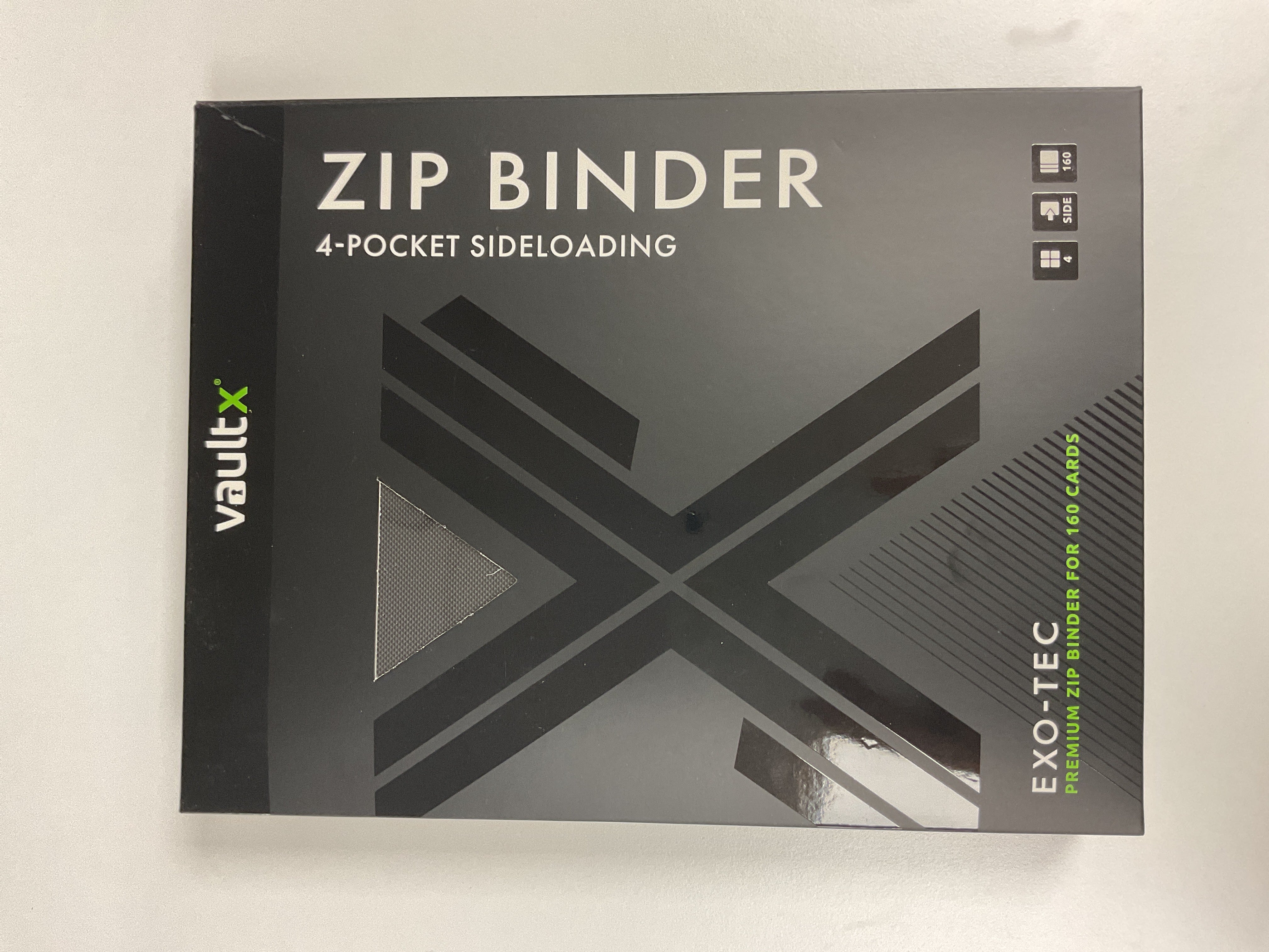 Vault x 4 Pocket Sideloading Zip Binder - Black
