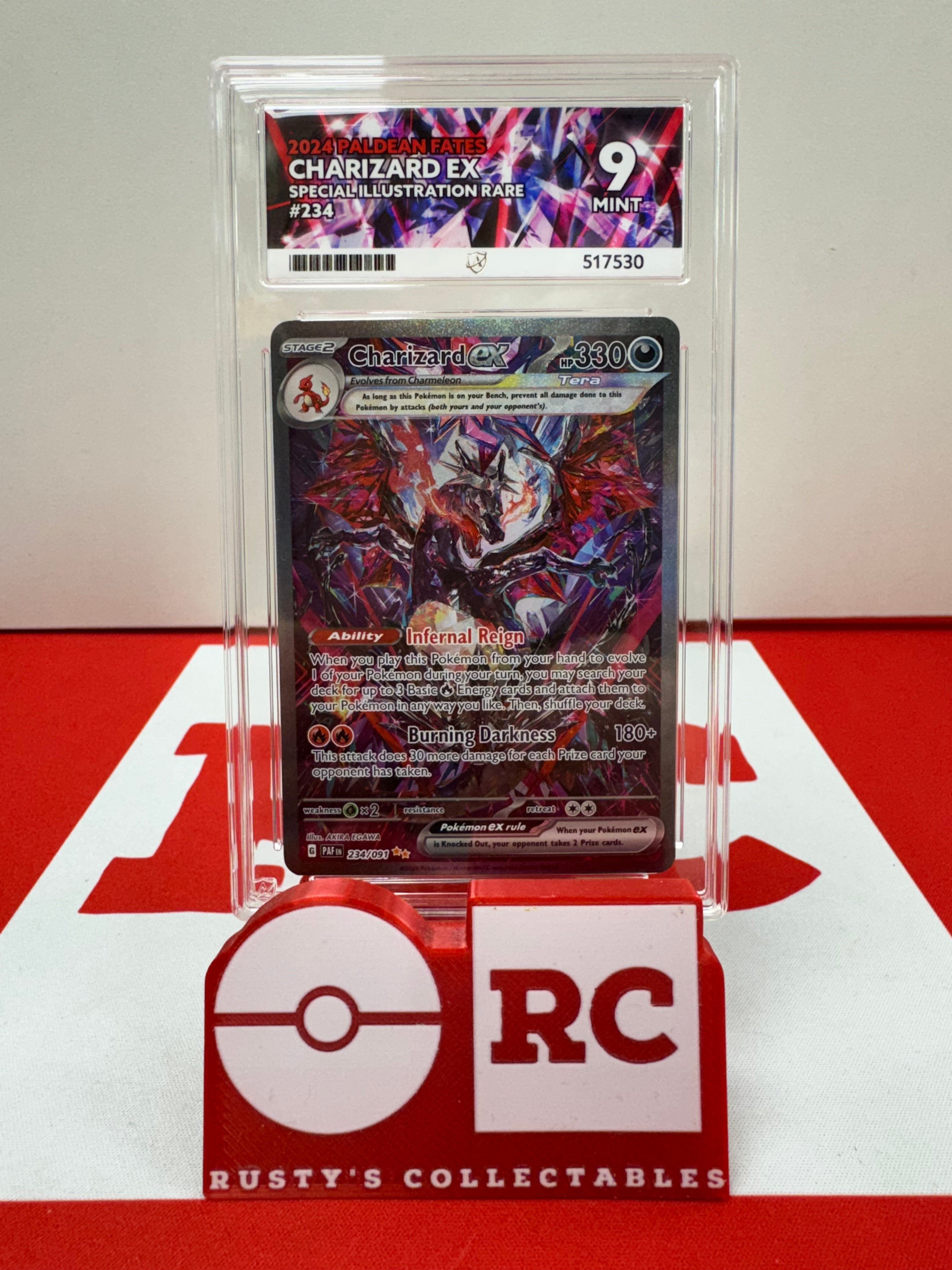 Pokemon Paldean Fates Charizard Ex SIR- Ace 9