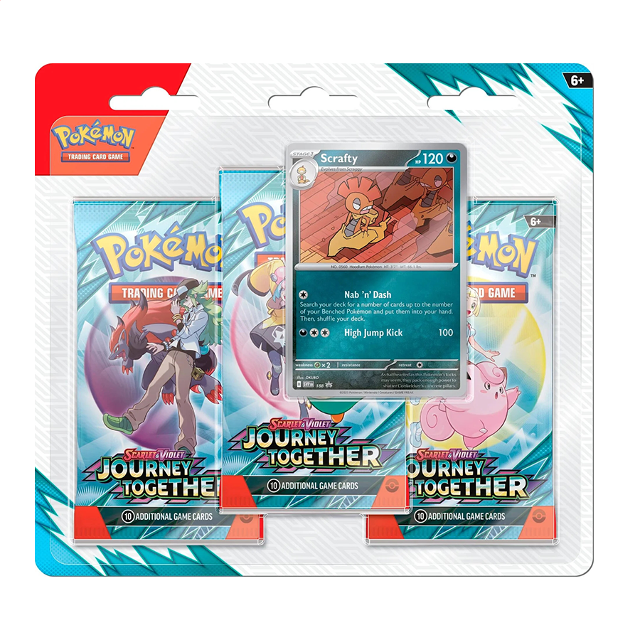 Pokémon Triple Blister - Journey Together (Scrafty)